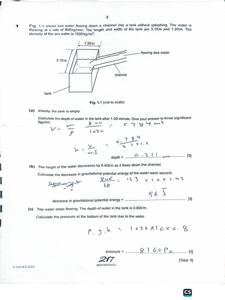 Some Solved Physics Igsce Past Papers | PDF