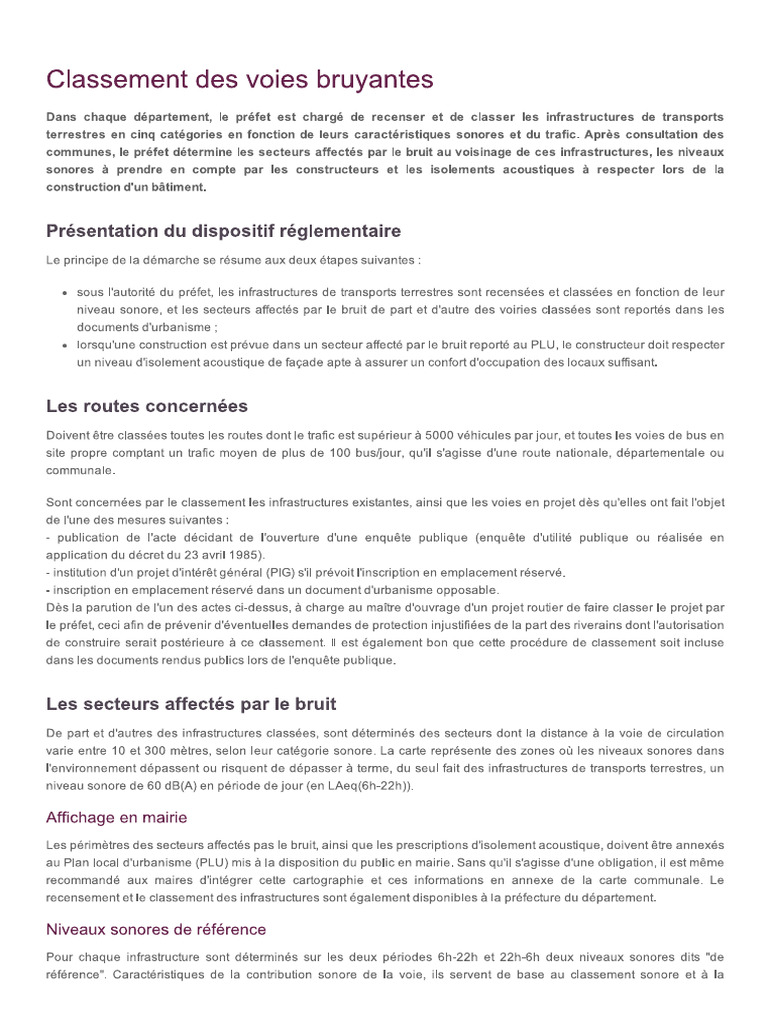 Tableau Correspondance Classement Acoustique | PDF