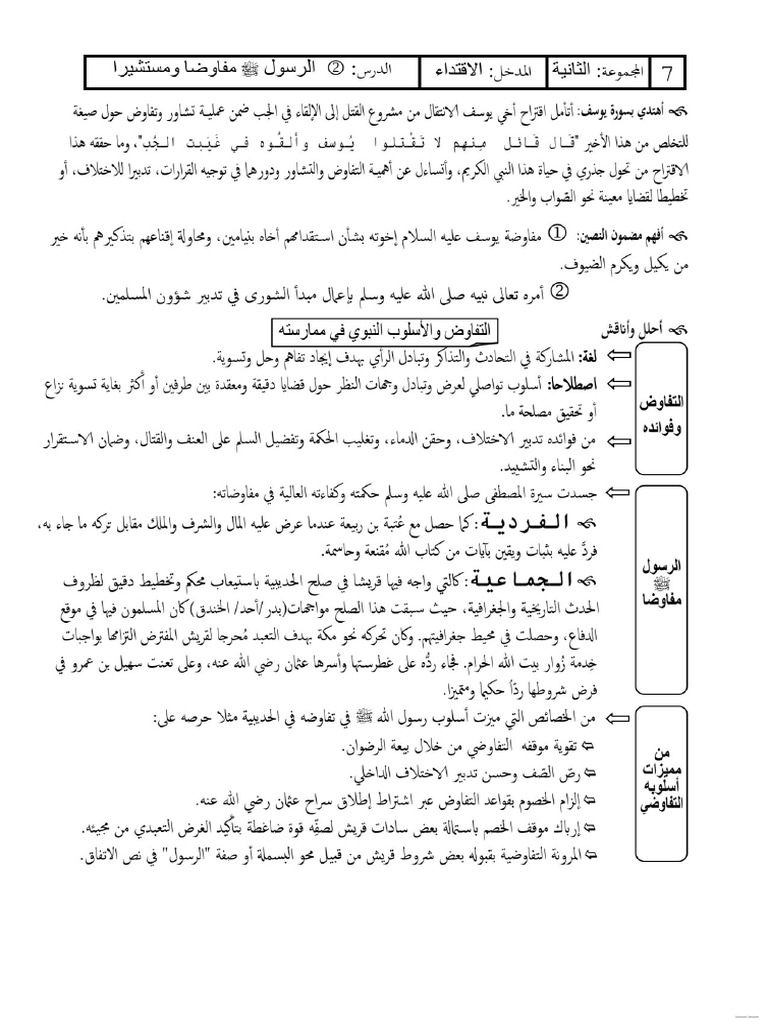 1st Bac Islamic Education | PDF