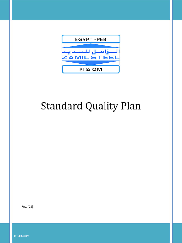Standard Quality Control Plan for PEB | PDF | Nondestructive Testing ...
