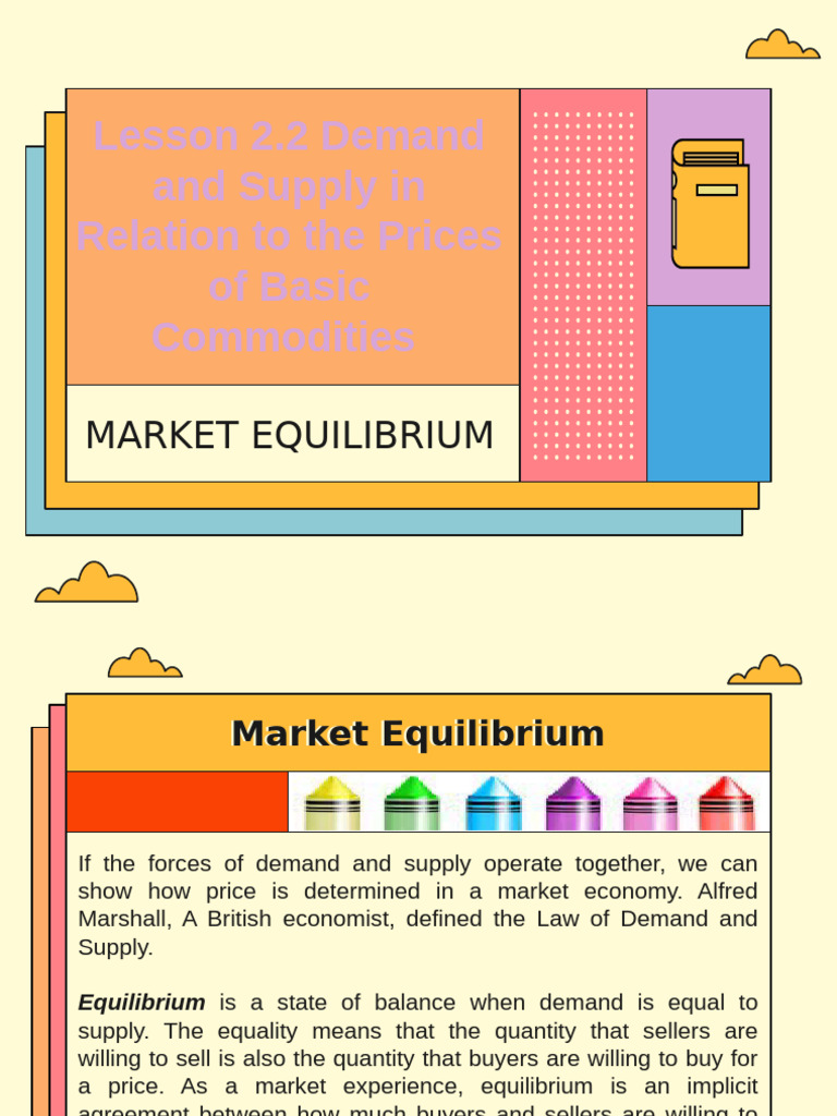 Market Equilibrium and Elasticities of Demand and Supply | PDF ...