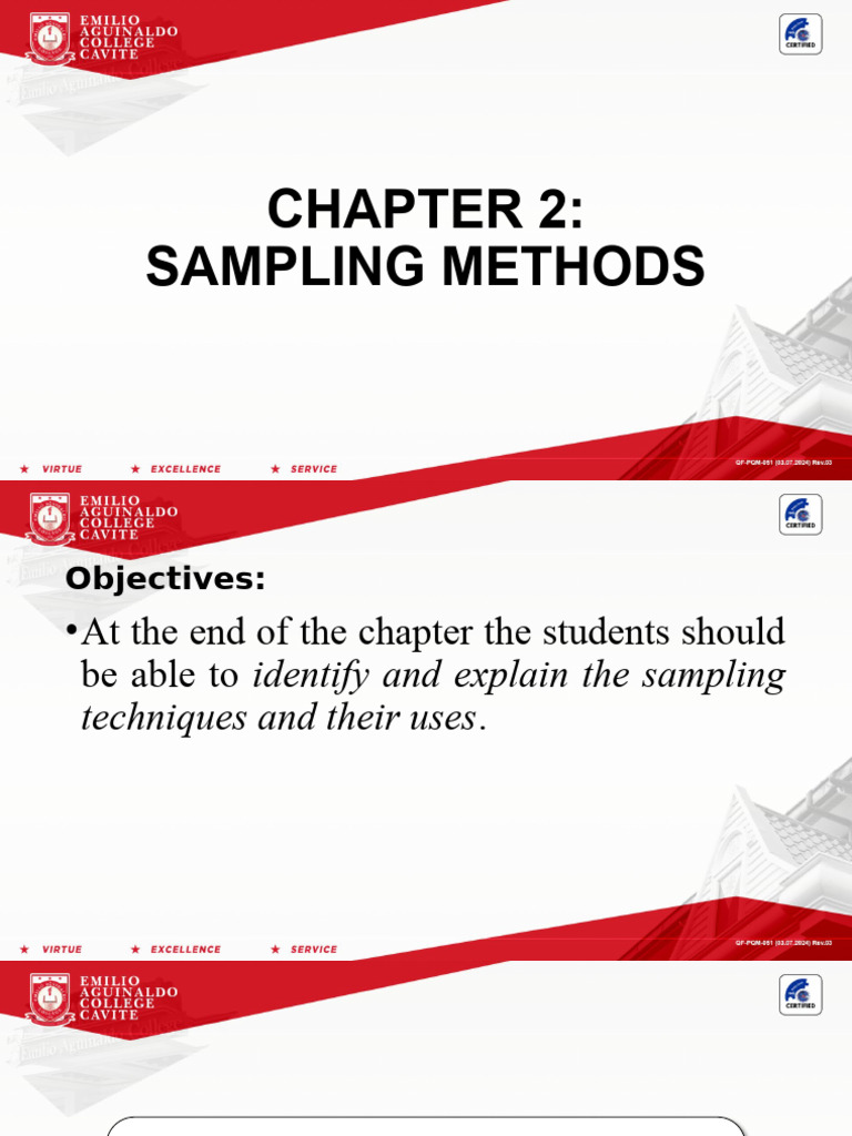Lesson 2 | PDF | Sampling (Statistics) | Stratified Sampling