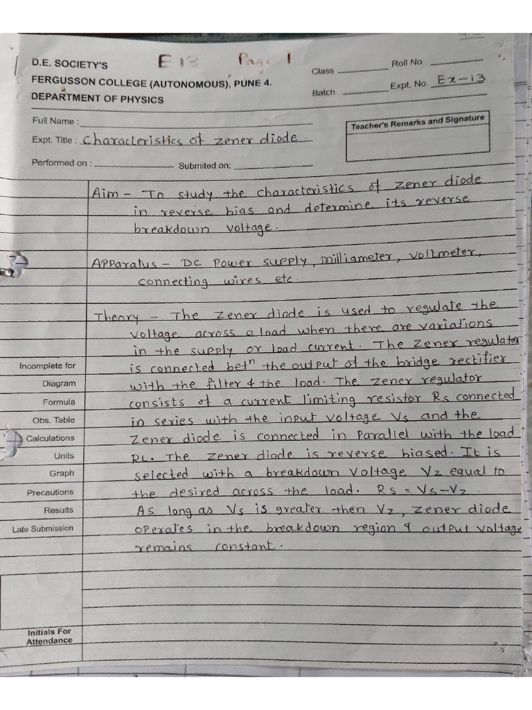 STD XII Physics Practical Sheets - Compress | PDF
