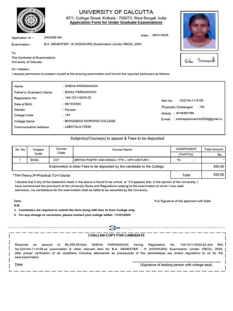 Enrolment - Form - 144 1211 0243 22 - 28 01 2025 - 06 58 | PDF ...
