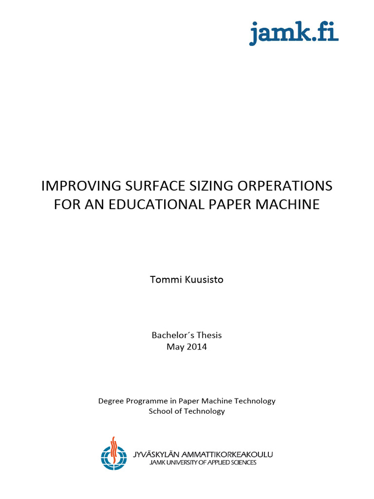 Enhance Surface Sizing for Paper Machines | PDF | Paper | Industrial ...