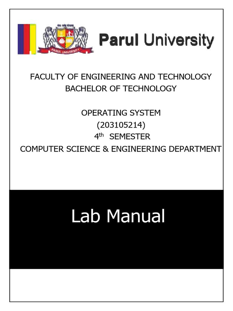 Operating System Lab Manual for B.Tech | PDF | Directory (Computing ...