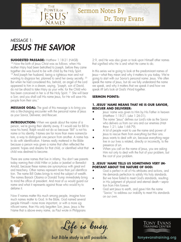 Understanding the Name of Jesus | PDF | Jesus | Logos (Christianity)
