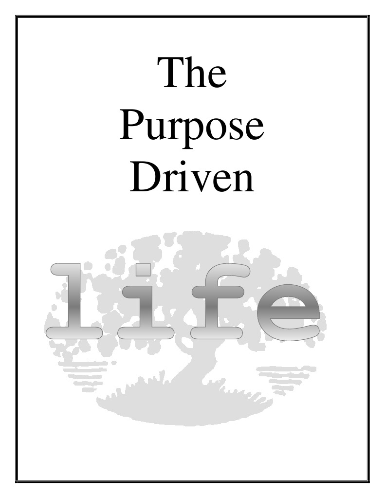 The Purpose Driven Approach Explained | PDF