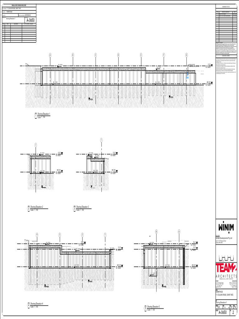 A 0650 Shoring Elevations 1 Rev.2 | PDF | Justice | Crime & Violence