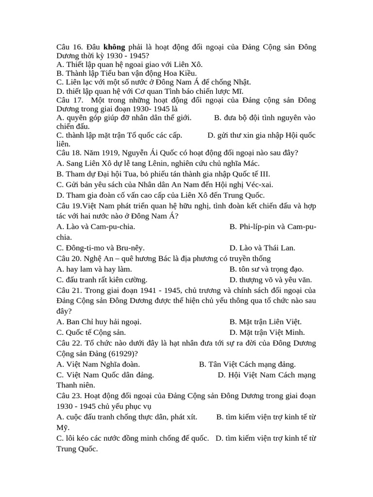 SỬ CK2 PHẦN 2 | PDF