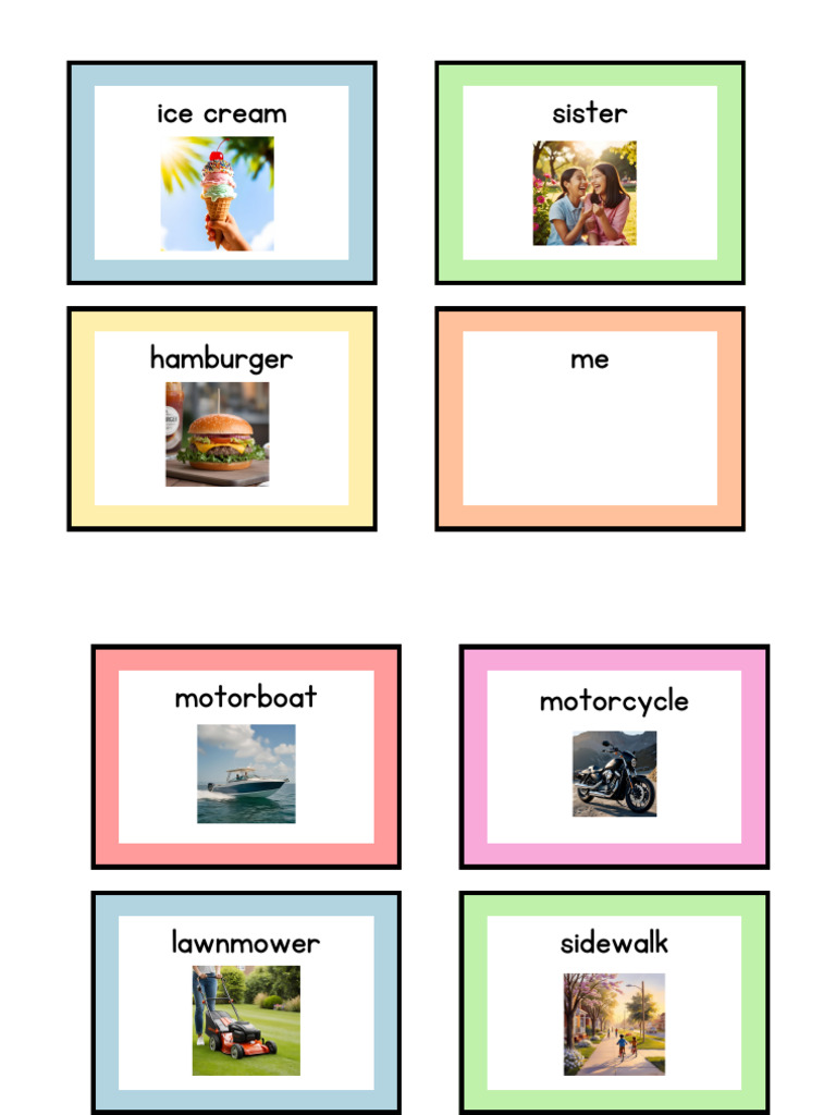 SH Digraph Words Phonics Flashcards in Colorful Simple Style | PDF