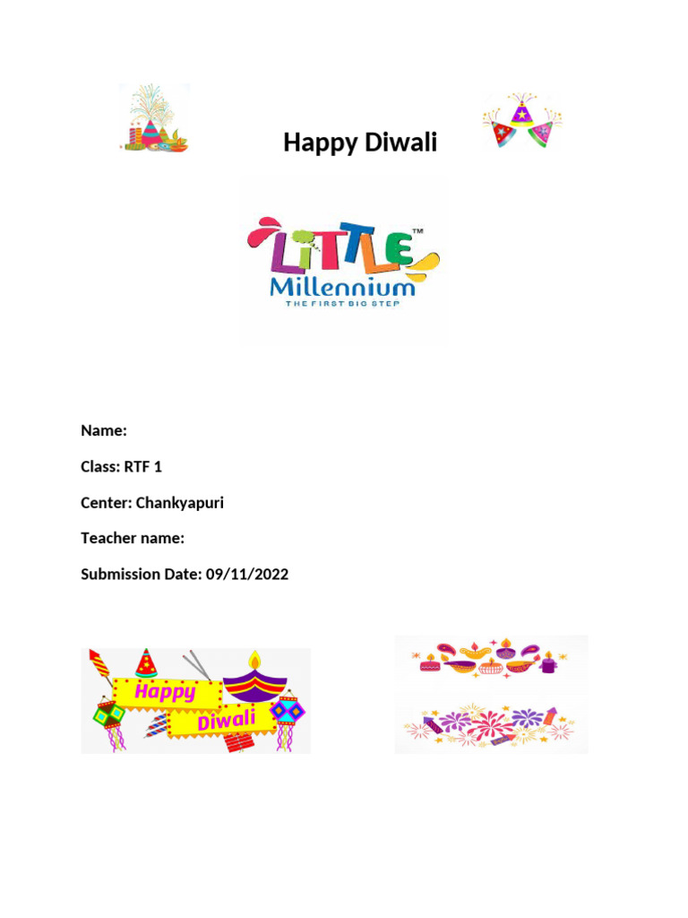 Diwali Worksheet RTF 1 | PDF