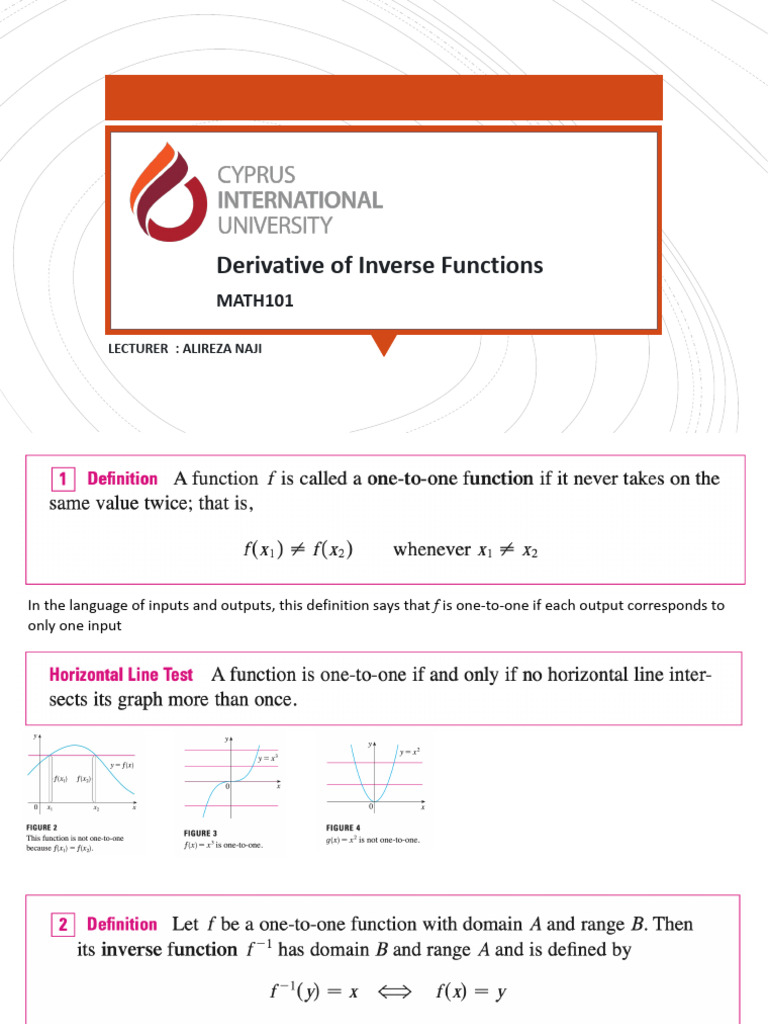 5.derivative of Inverse Functions | PDF
