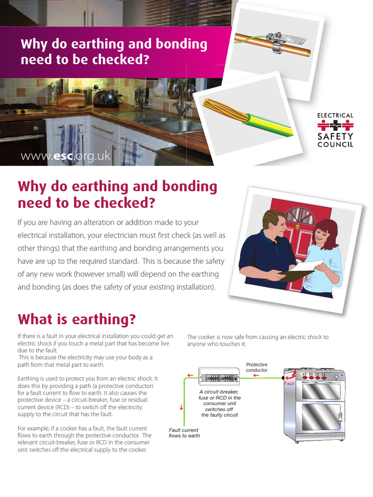 Earthing & Bonding Consumer Leaflet | PDF | Fuse (Electrical ...