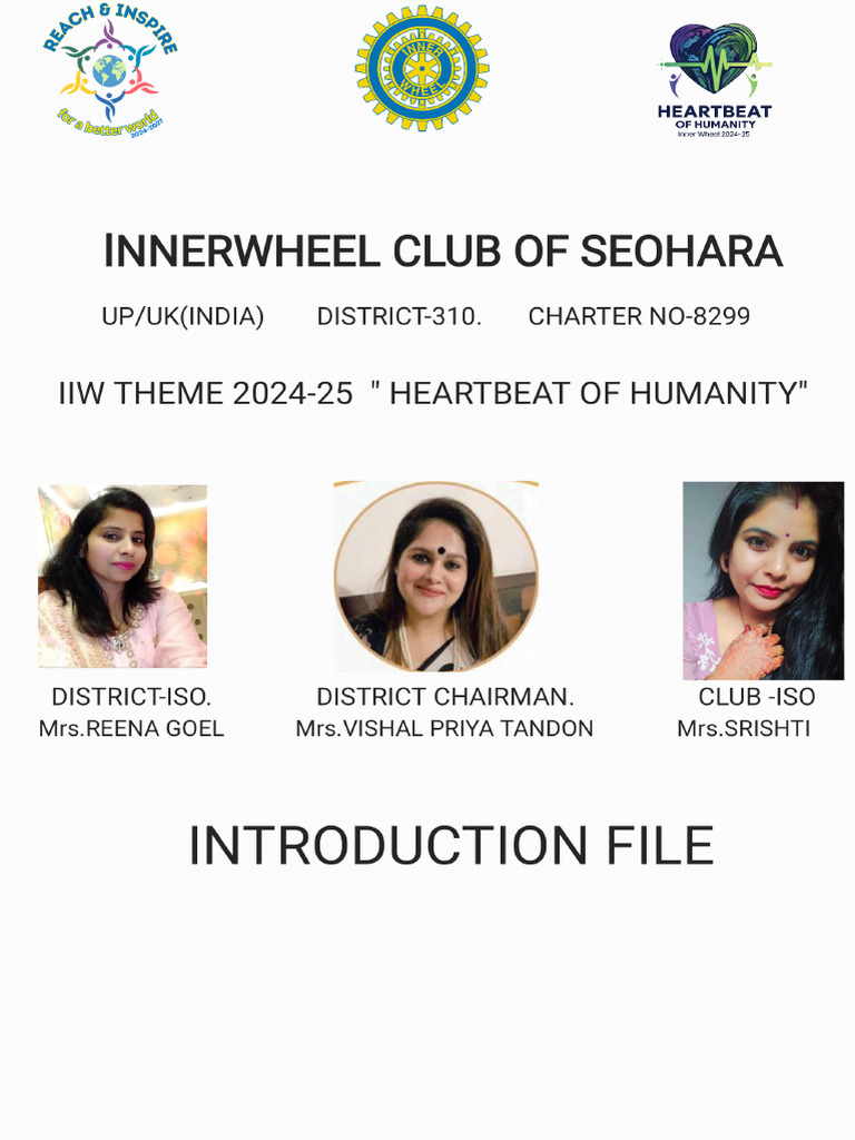 Club ISO Guidelines for Inner Wheel 2024-25 | PDF