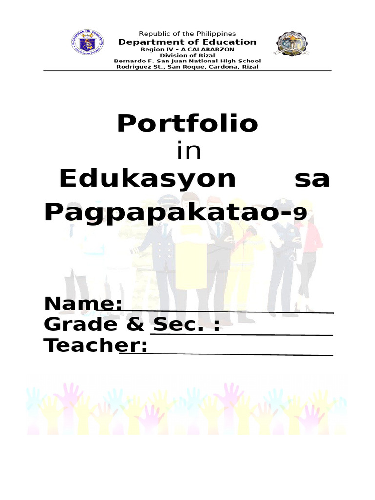 Esp 9 Folder Front-Name | PDF