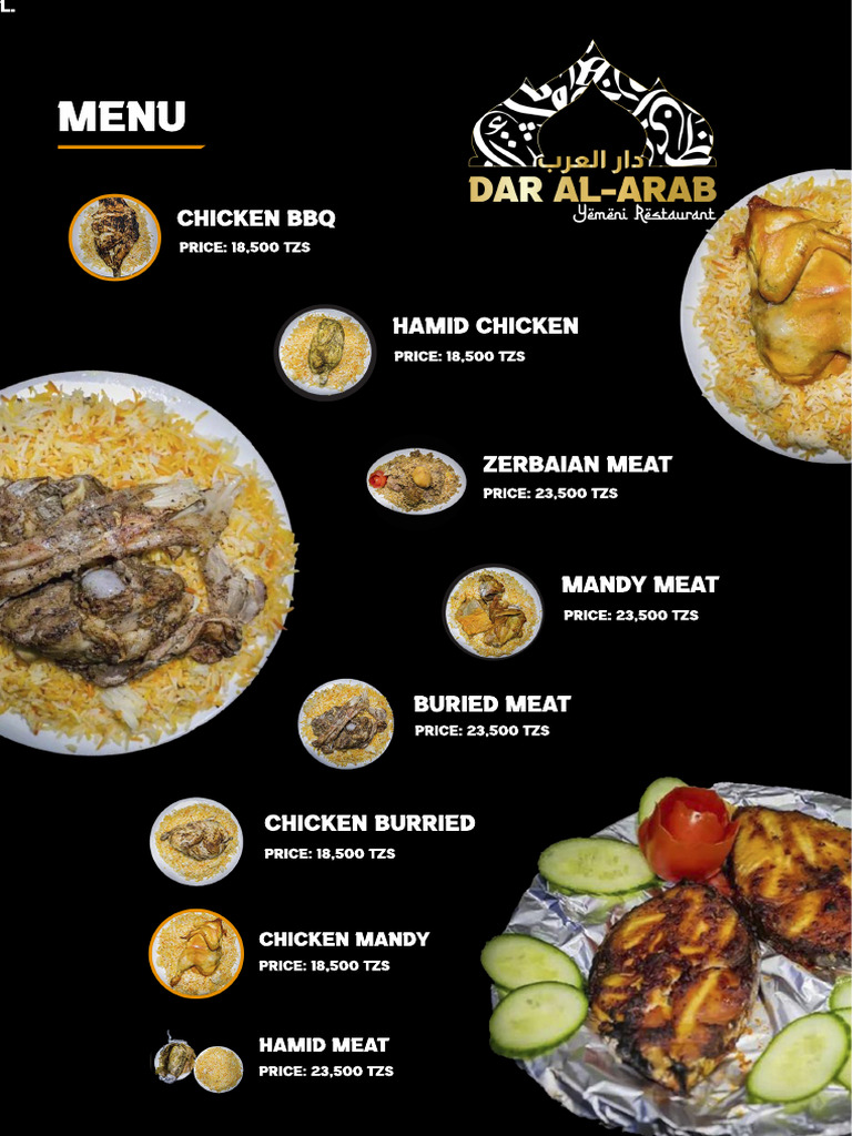 DAR AL ARAB MENU Page1 | PDF