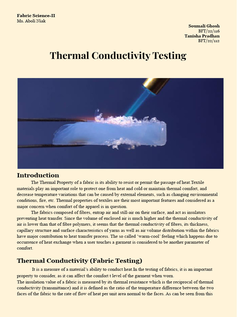 Thermal Conductivity Testing | PDF | Heat Transfer | Heat
