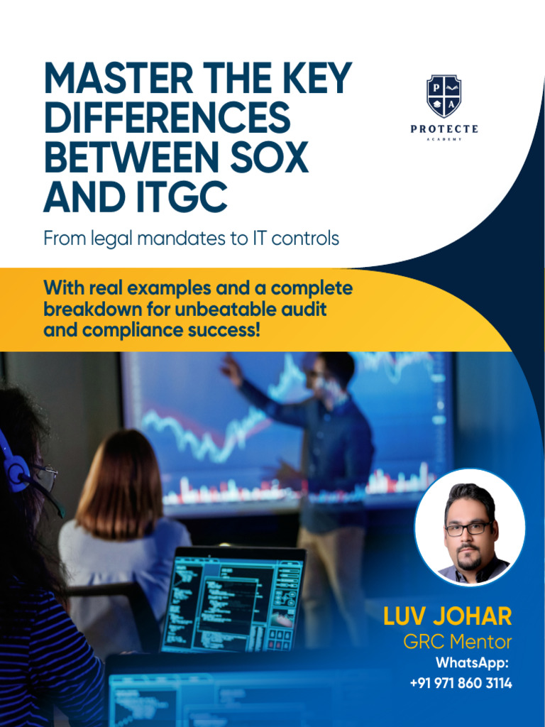 ITGC and SOX Key Differences That You Should Know | PDF | Sarbanes–Oxley Act | Internal Control