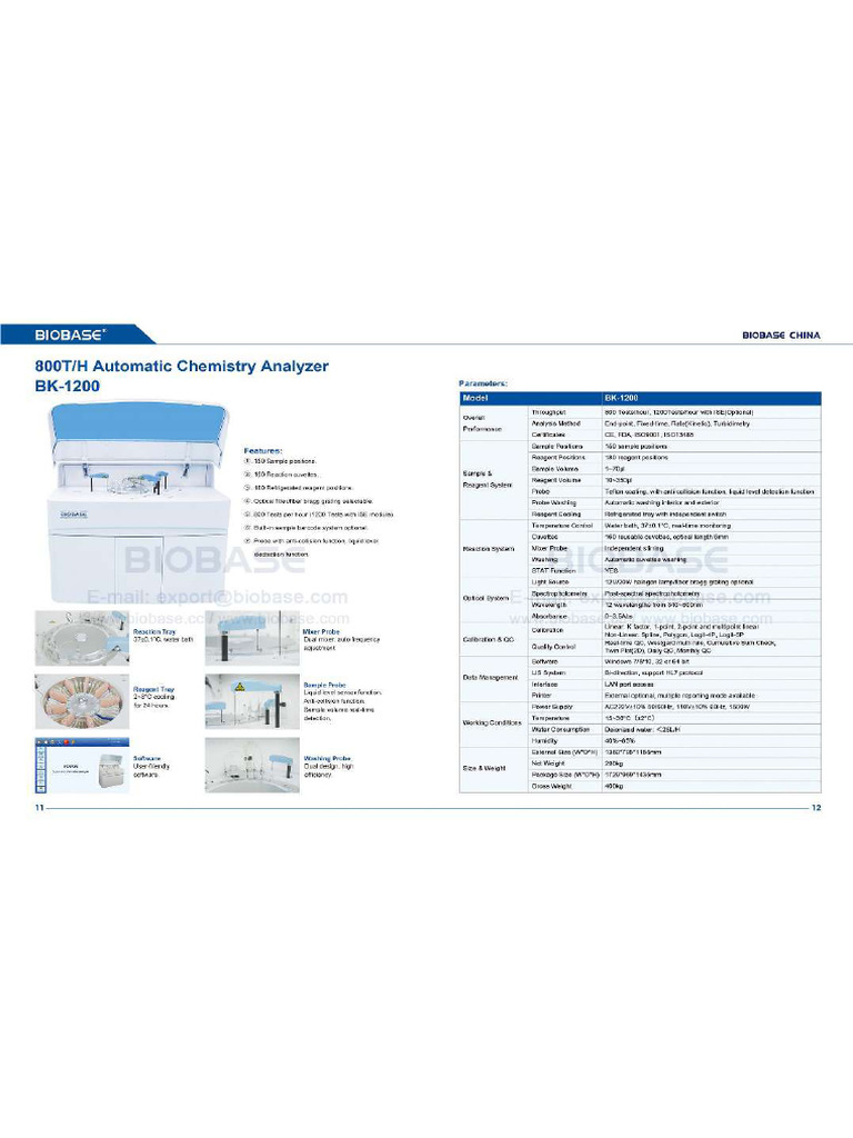BK-1200 BIOCHEM | PDF