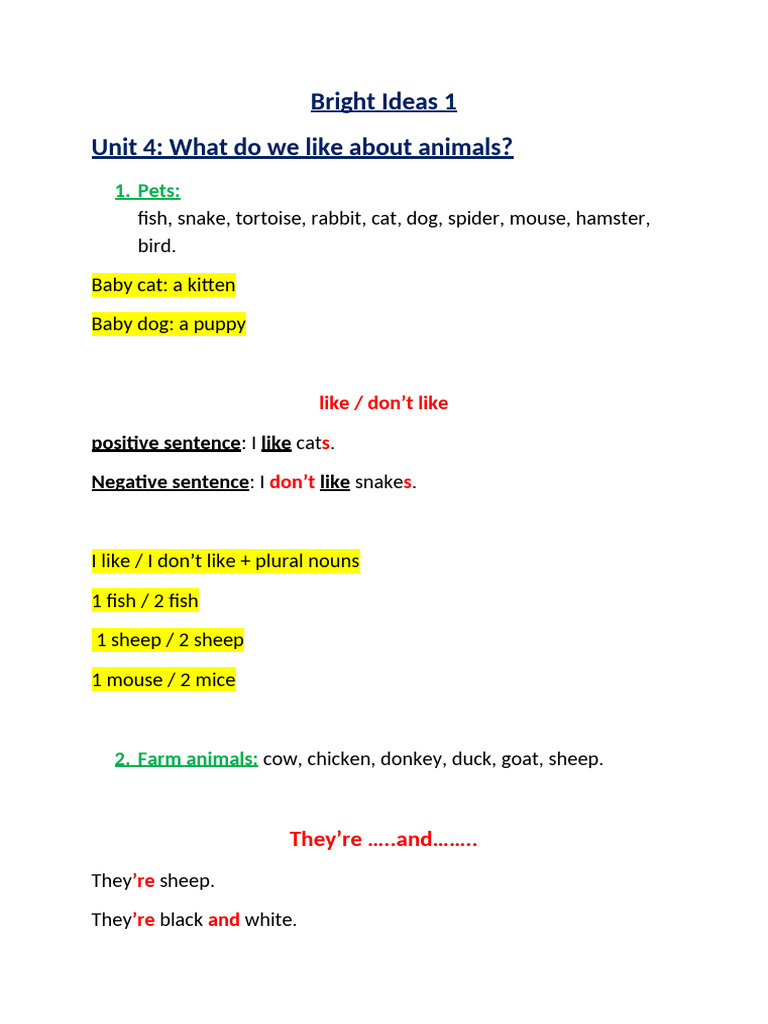 Bi1 Unit 4 Summary | PDF