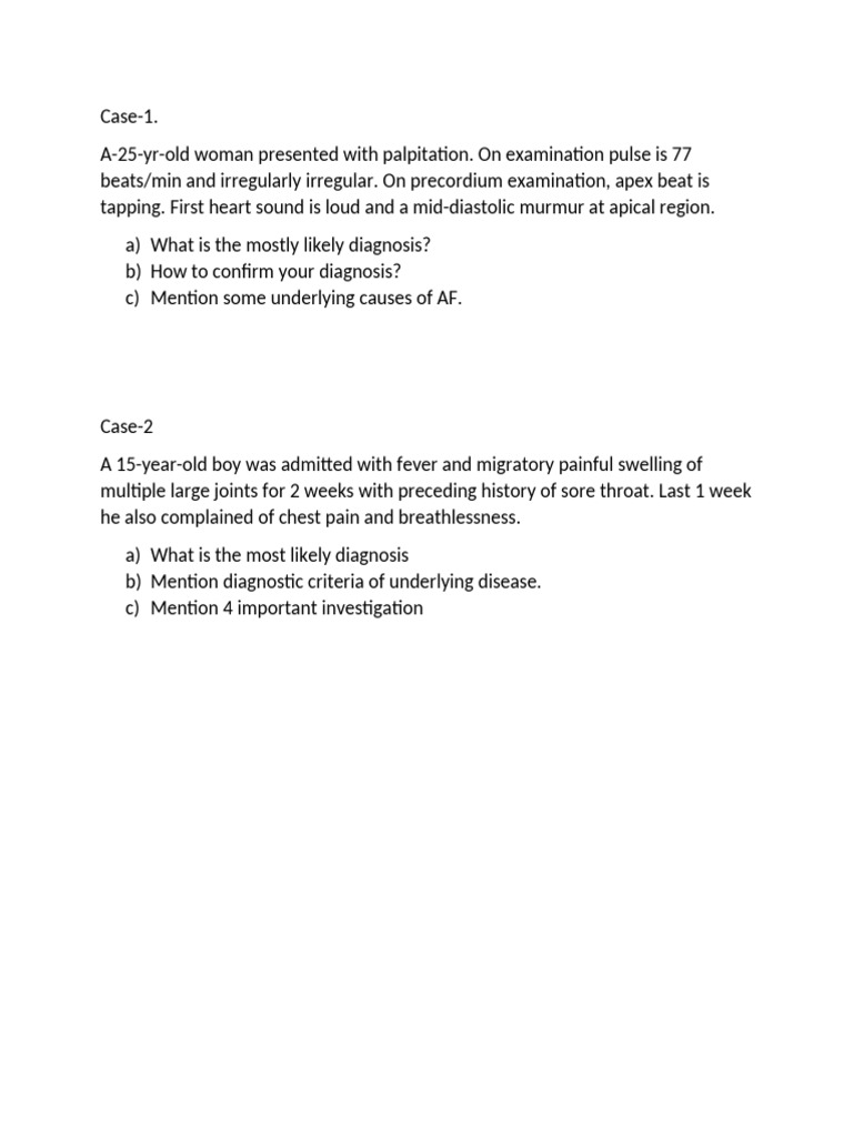 Arrythmia AF RF-1 | PDF