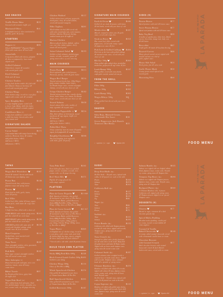 LPVA Food-Menu Oct24 Web-1 | PDF | Sushi | Sauce