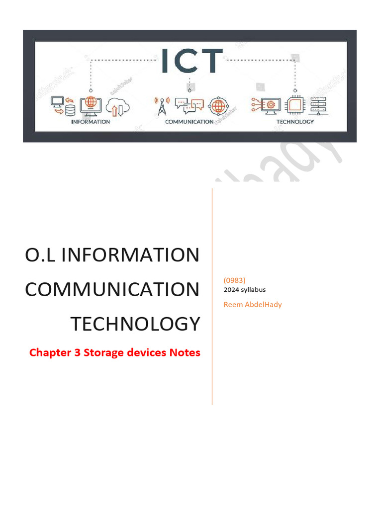 ICT Chapter 3 Notes | PDF