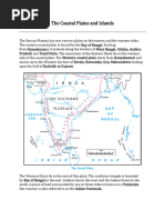 India Coastal States and Lengths Map | PDF | Physical Geography ...