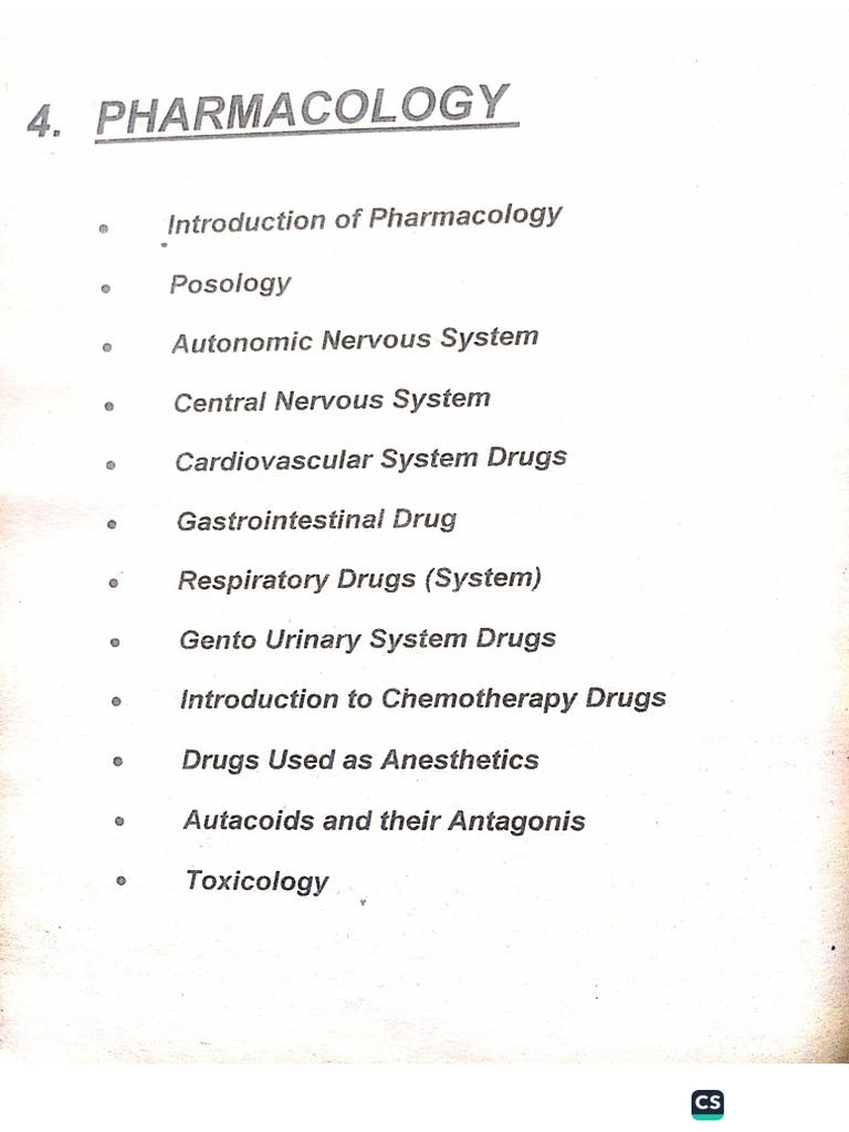 Pharmacology MCQS | PDF