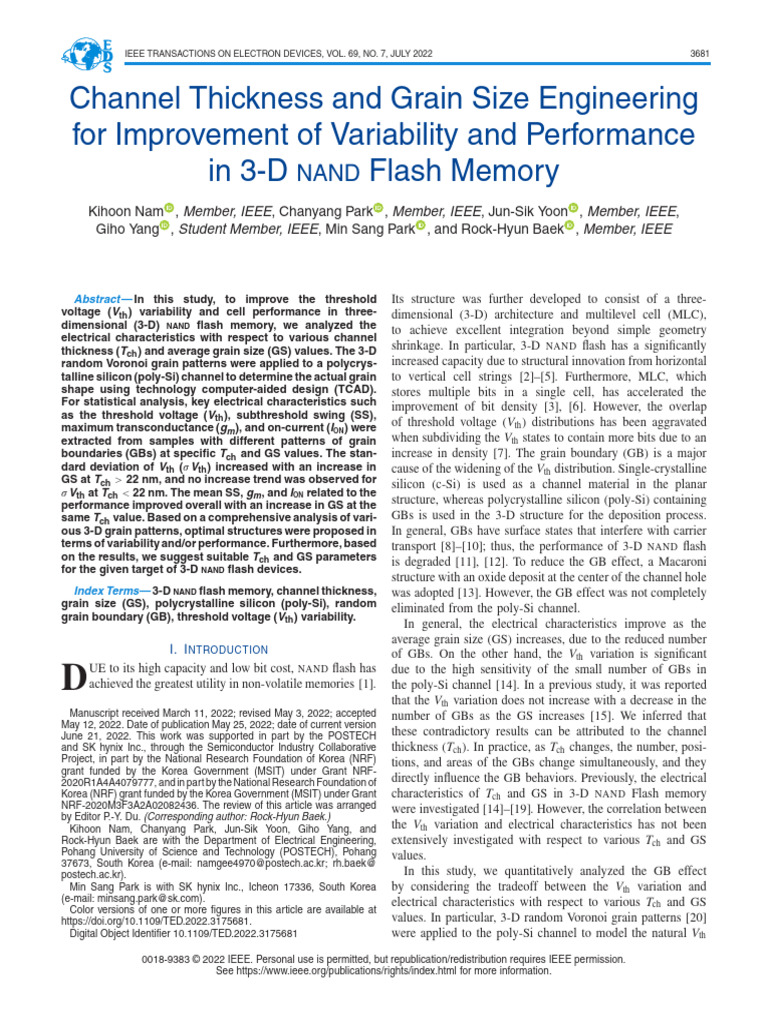Channel Thickness and Grain Size Engineering for Improvement of ...