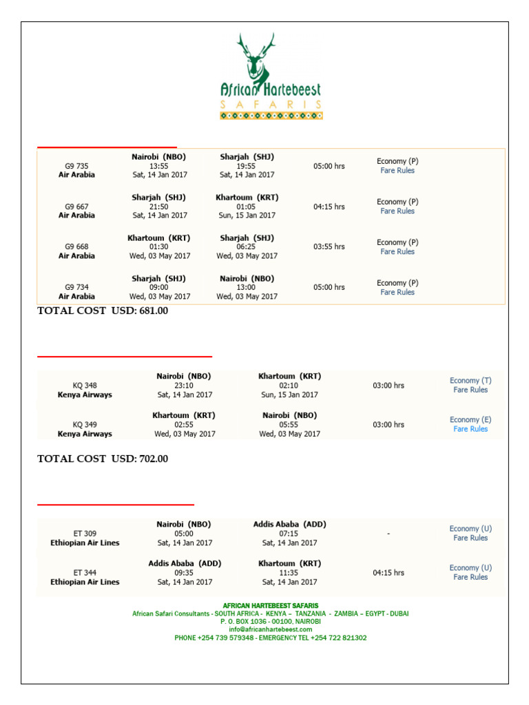 Flight Quotation Shikuku | PDF | Aviation | Civil Aviation