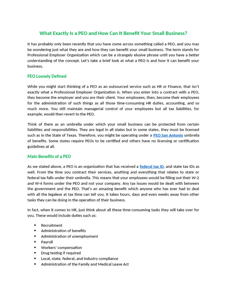 ID 22. What Exactly Is A PEO and How Can It Benefit Your Small Business ...