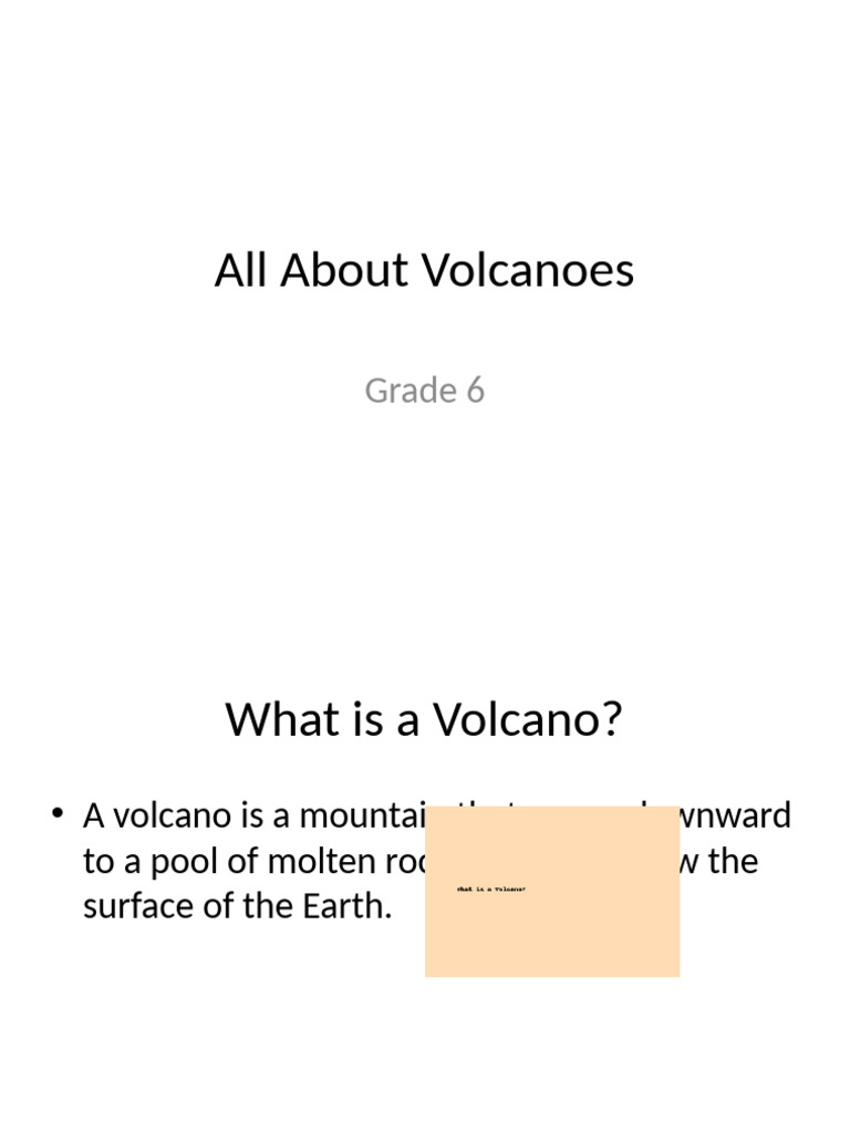 Volcano Presentation Grade6 | PDF