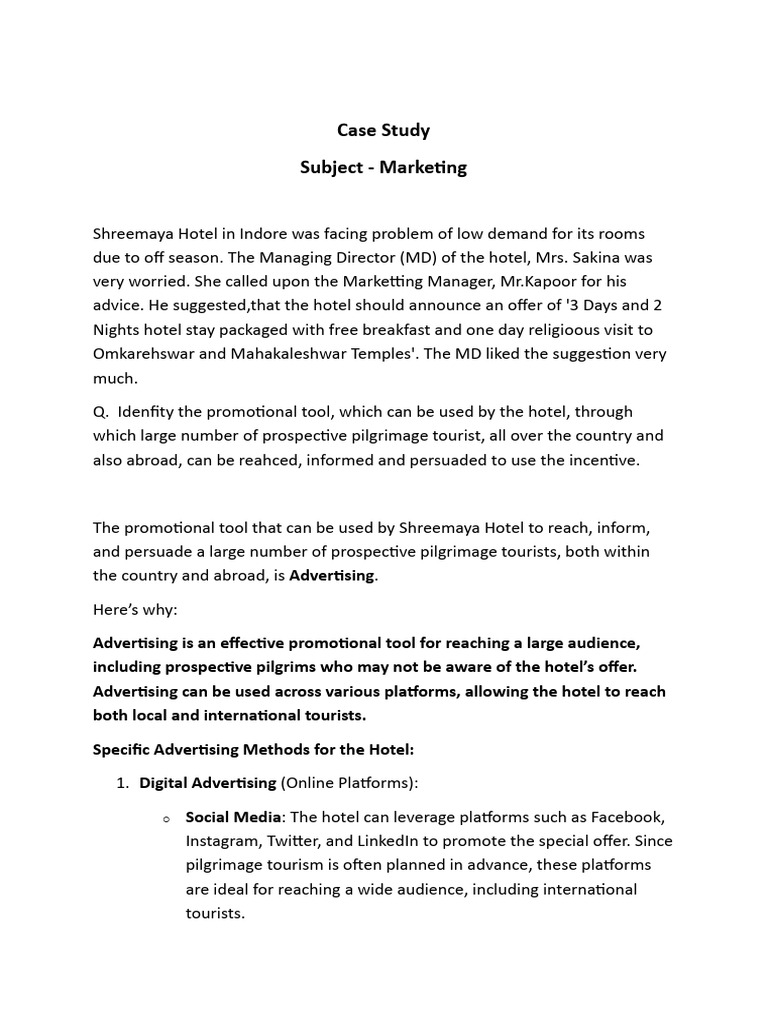 Case Study MKT and HRM | PDF | Leadership | Advertising