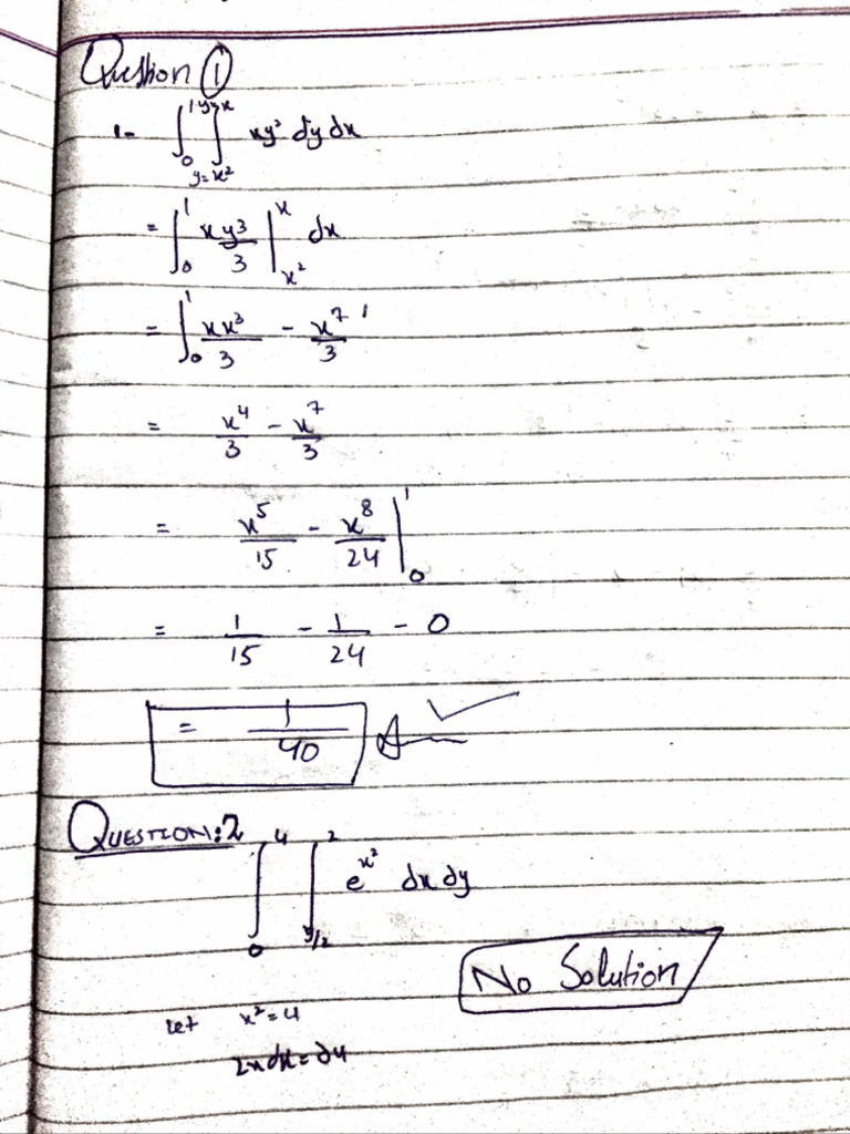 Integrals | PDF