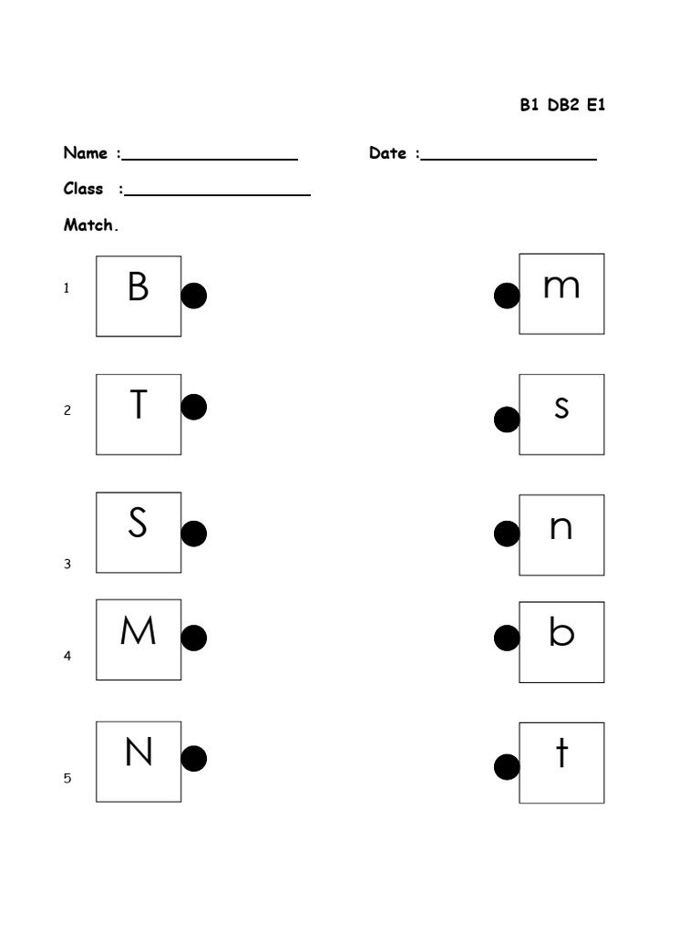 English Year 1 Test | PDF