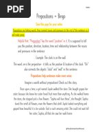 The Preposition Song | PDF