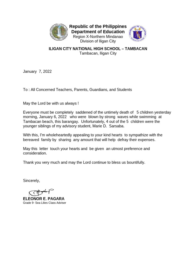 Solicitation Letter | PDF