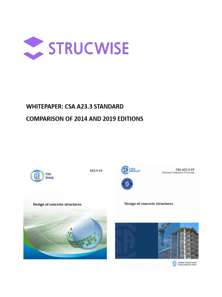 CSA A23.3-19 Standard Overview | PDF | Beam (Structure) | Concrete