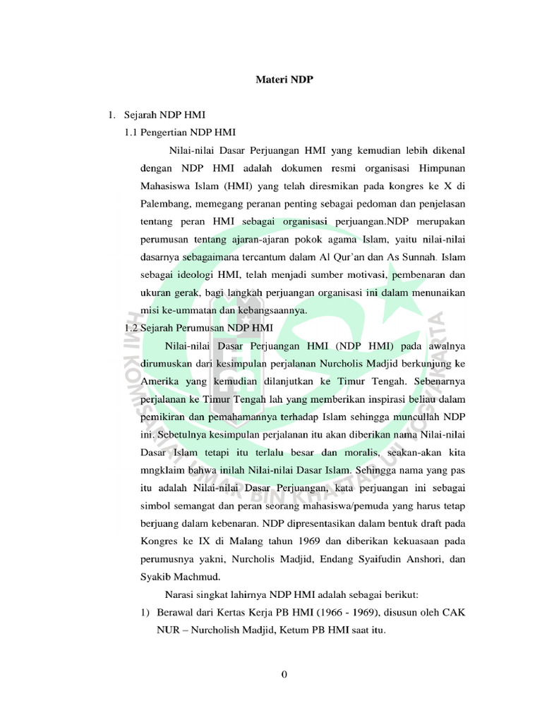 Materi NDP | PDF