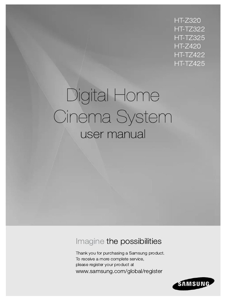 Manuál Samsung HT-TZ325R Návod (76 Stránek) | PDF