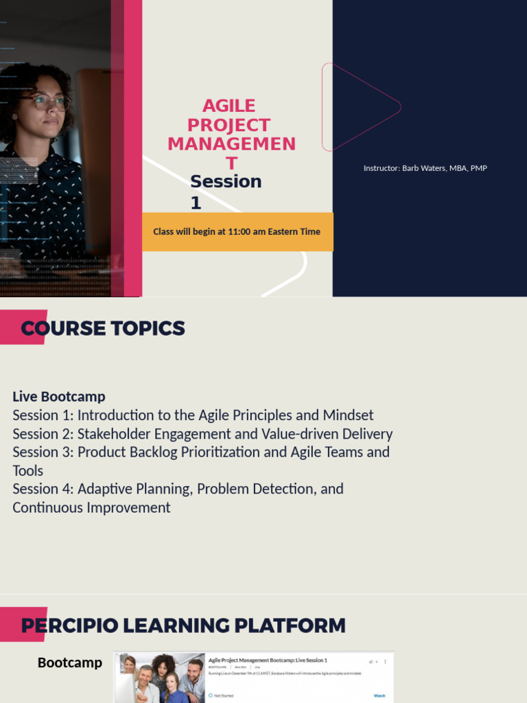 Bootcamp Session 1 Agile Project Management | PDF | Scrum (Software Development) | Agile ...