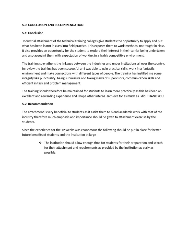 Conclusion and Recommendation | PDF