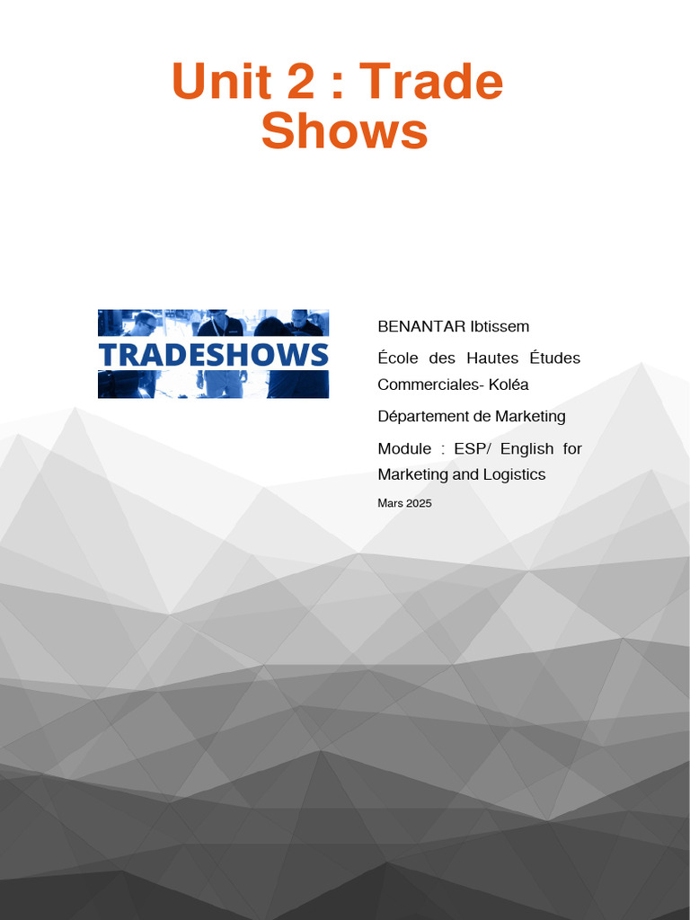 Trade Shows & Organizing An Event | PDF | Brand | Marketing