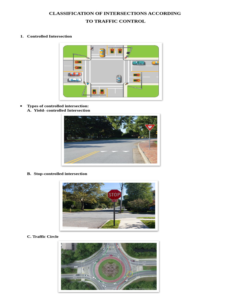 CLASSIFICATION OF INTERSECTIONS ACCORDING | PDF