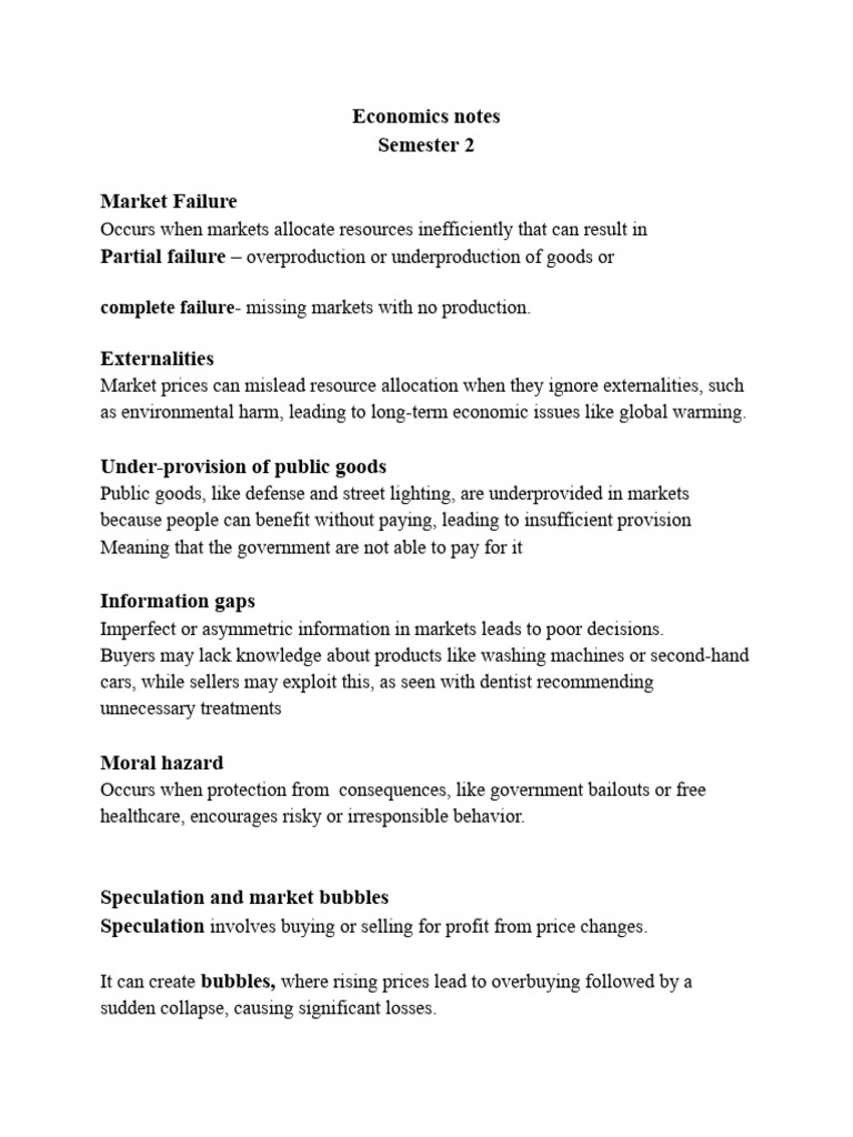 Understanding Market Failure in Economics | PDF