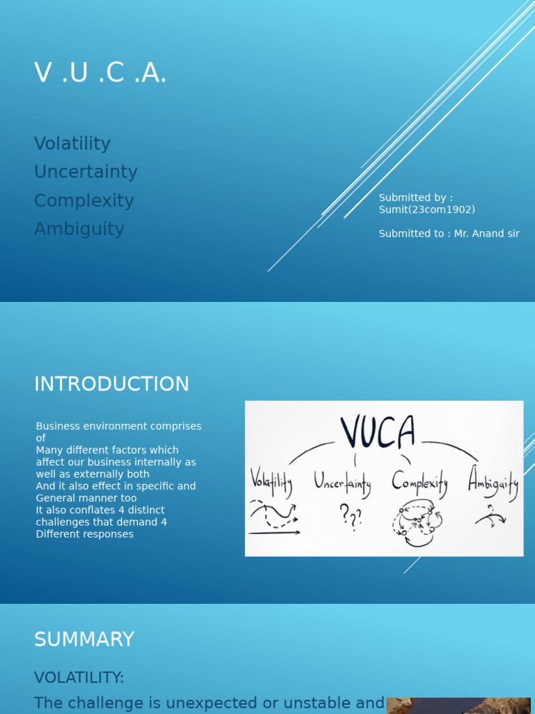 Vuca Presentation | PDF