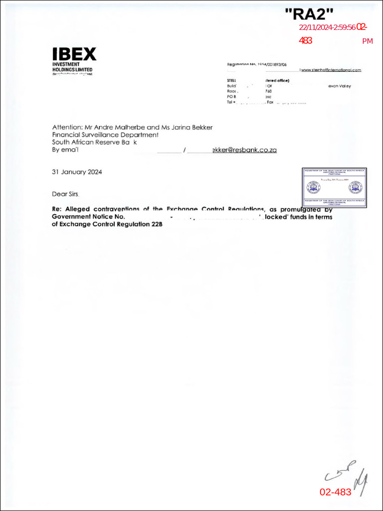 Exchange Control Allegations Rebuttal | PDF