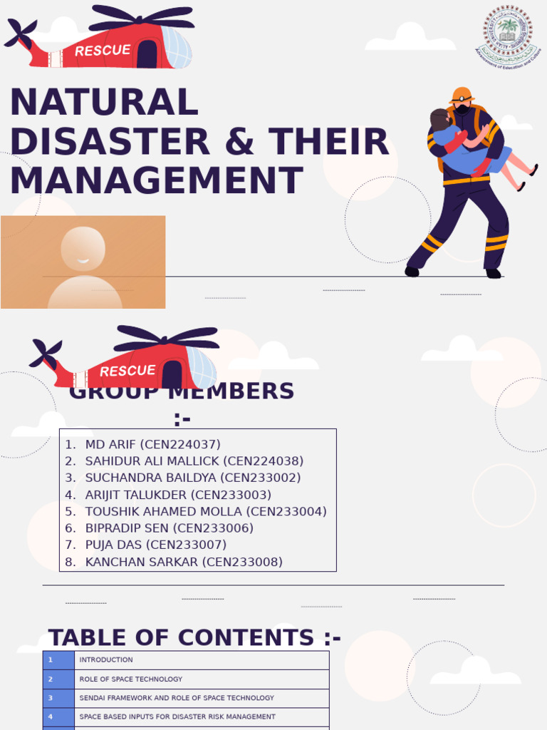 Natural Disaster & Their Management | PDF | Natural Disasters ...